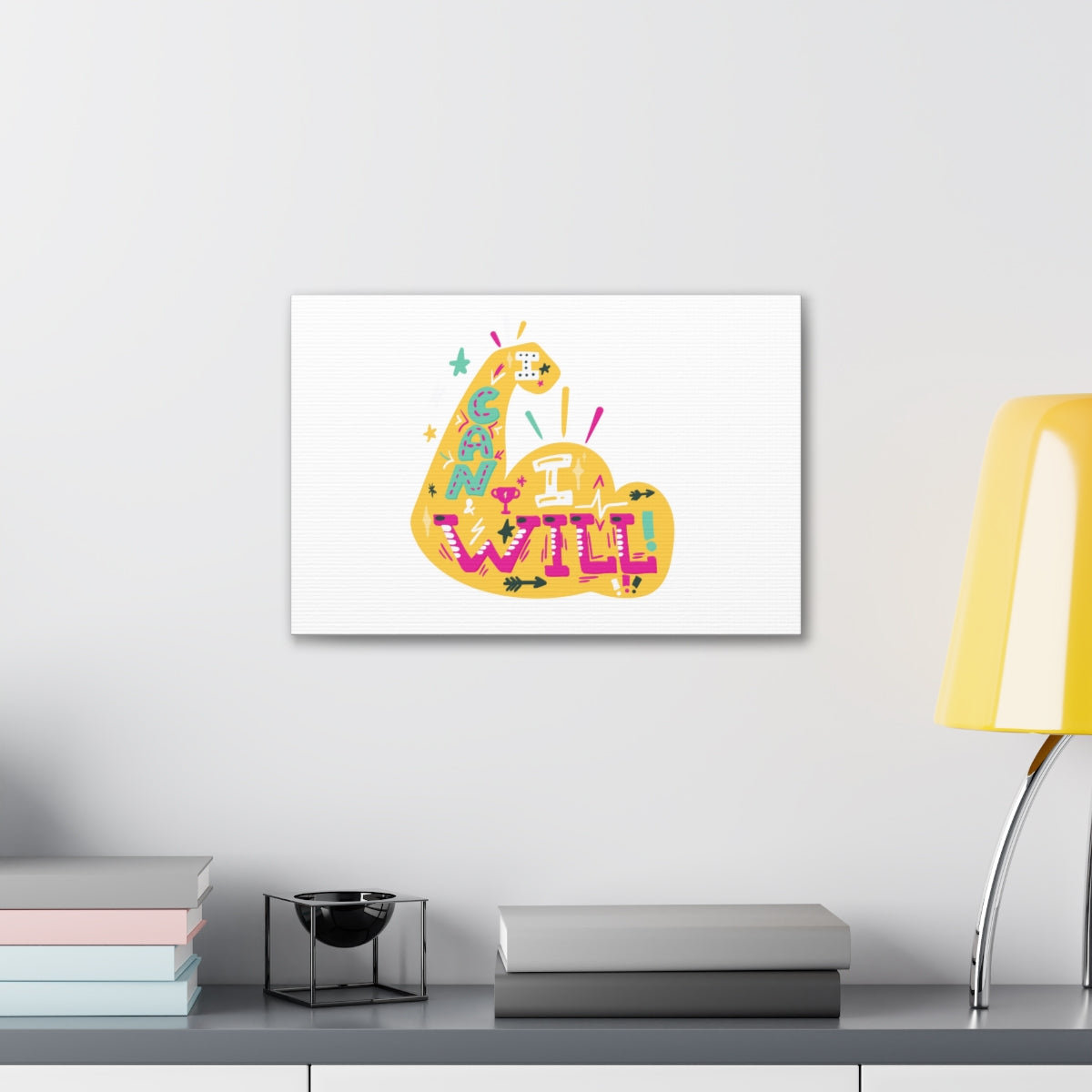 Trinx Inspirational Wall Art I Can I Will Motivation Wall Decor For ...