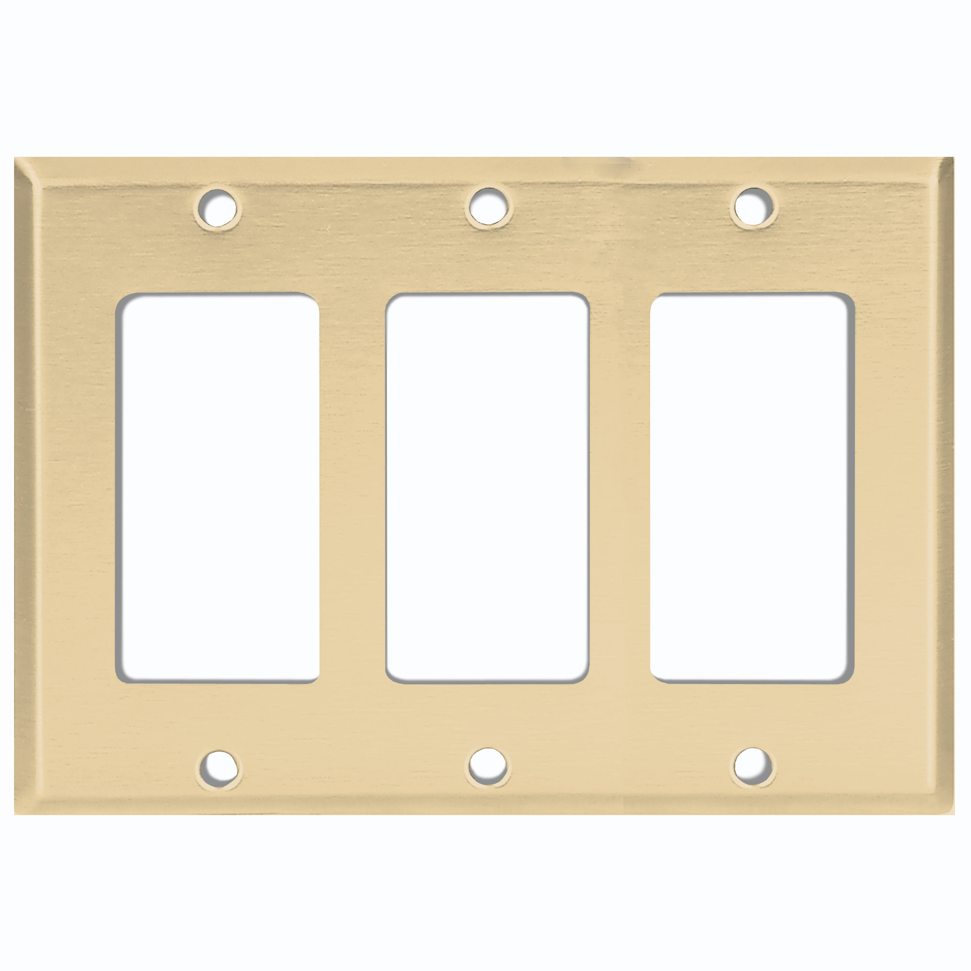 WorldAcc 3-Gang Toggle Light Switch Wall Plate | Wayfair