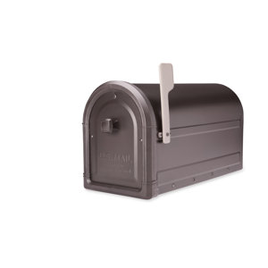 Architectural Mailboxes Roxbury 9 in x 11 in Steel Post Mounted Mailbox ...