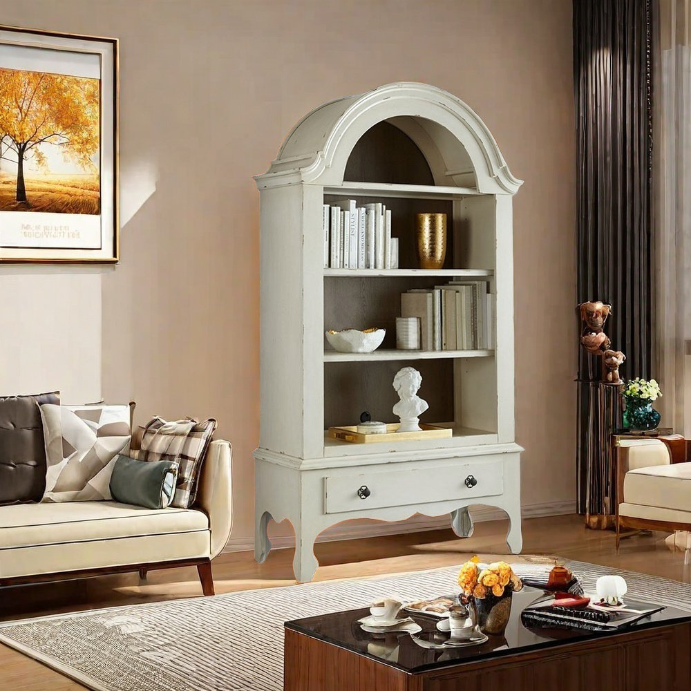 Canora Grey French country retro curved bookcase - Wayfair Canada