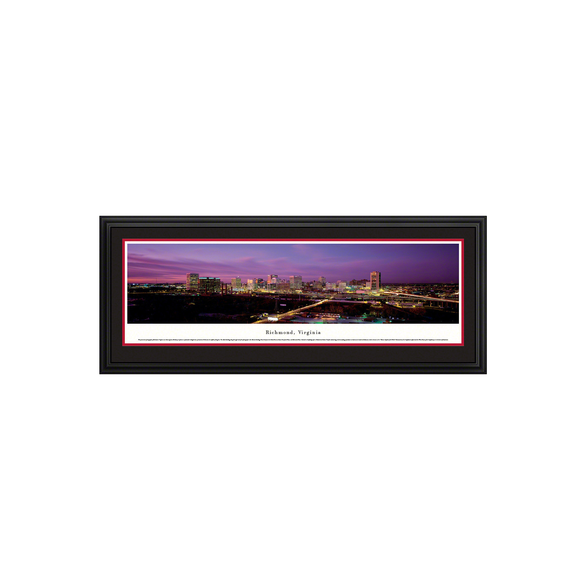 Vault W Artwork US skyline Richmond, Virginia by James Blakeway Framed ...