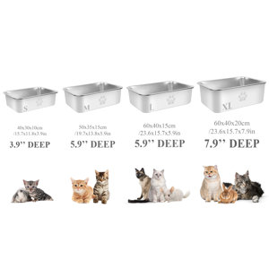 Tucker Murphy Pet™ Tucker Murphy Pet Georgy Stainless Steel Cat Litter ...