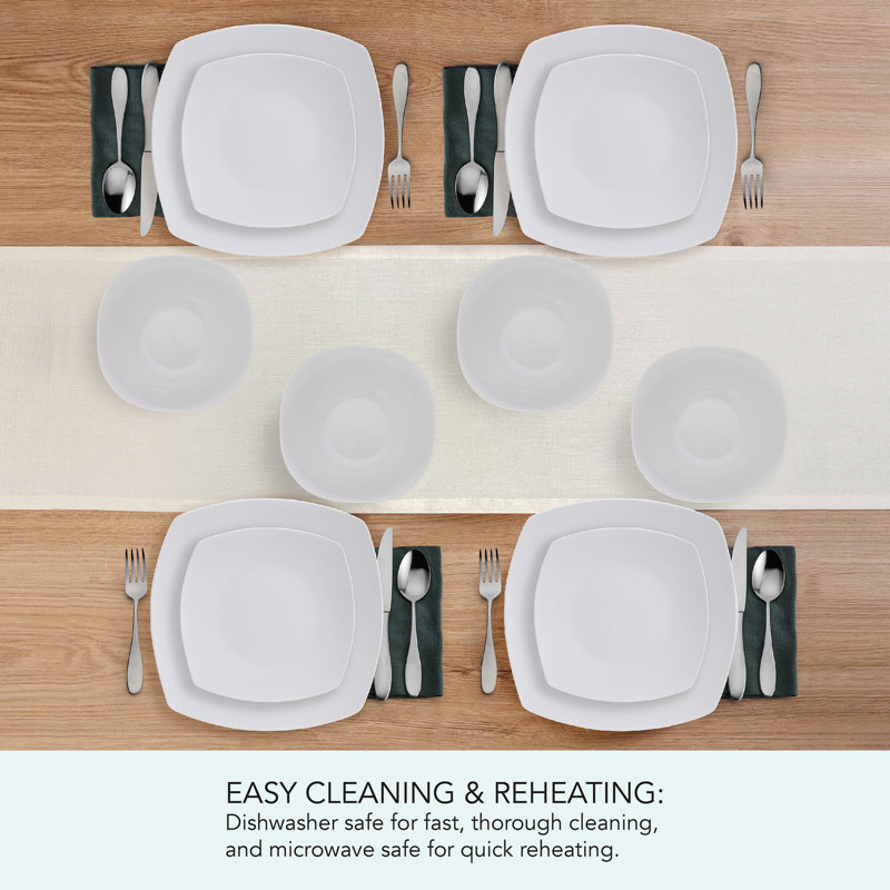 Studio Nova Tara 12-Piece Porcelain Dinnerware Set, Service for 4 | Wayfair