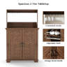 Millwood Pines Farmhouse Kitchen Pantry with Outlet, Coffee bar Cabinet ...
