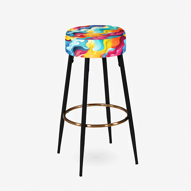 Design Art Poupart Colorful Playful Mirage - Pop Art Bar Stools Set Of ...