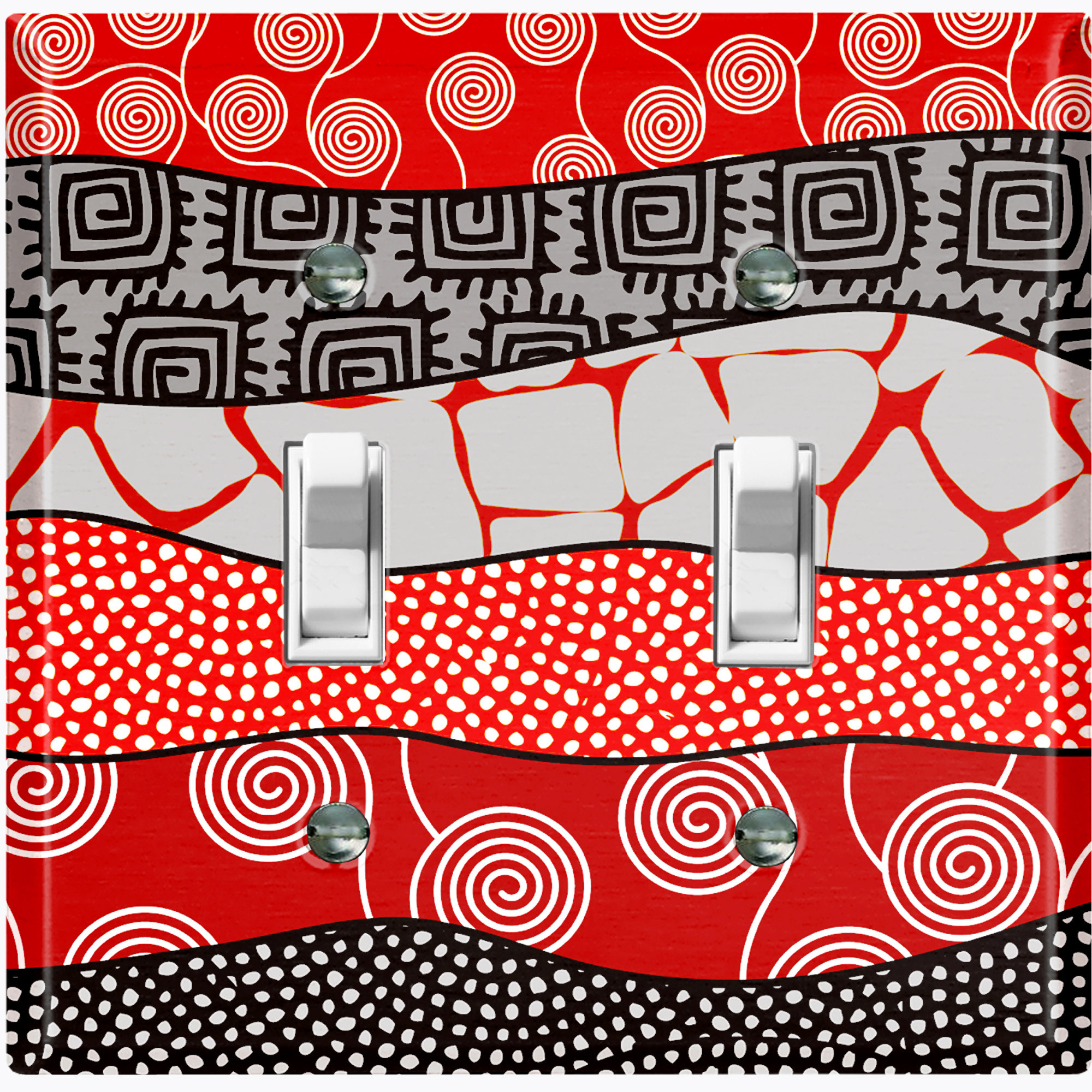 WorldAcc Metal Light Switch Plate Outlet Cover (Safari Pattern African ...