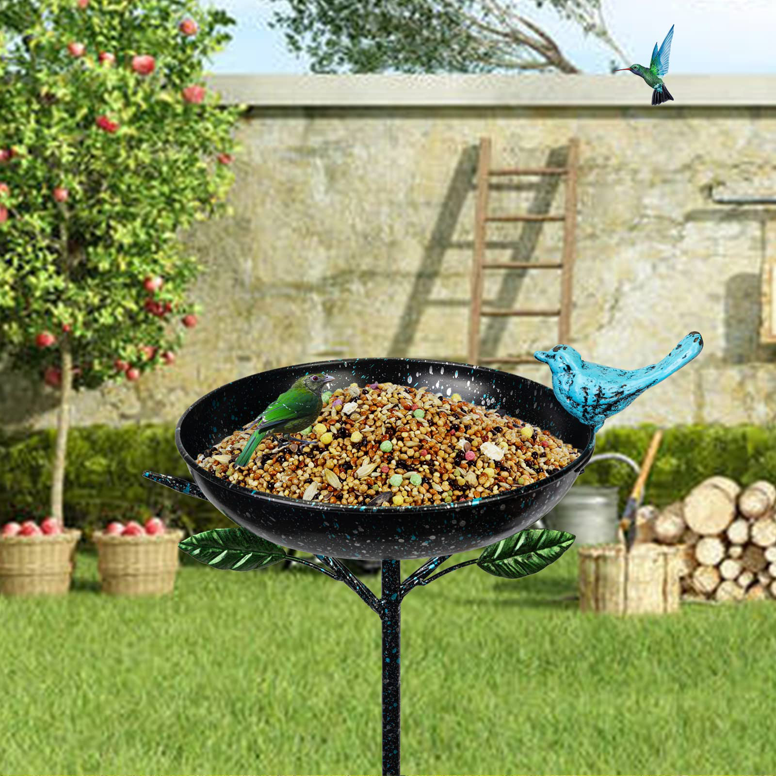 Winston Porter Bird Baths For Outdoors, 41 Inch Tall Birdbath With ...