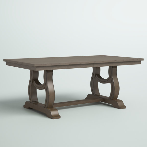 Greyleigh™ Chadwick 42" Extendable Trestle Dining Table | Wayfair