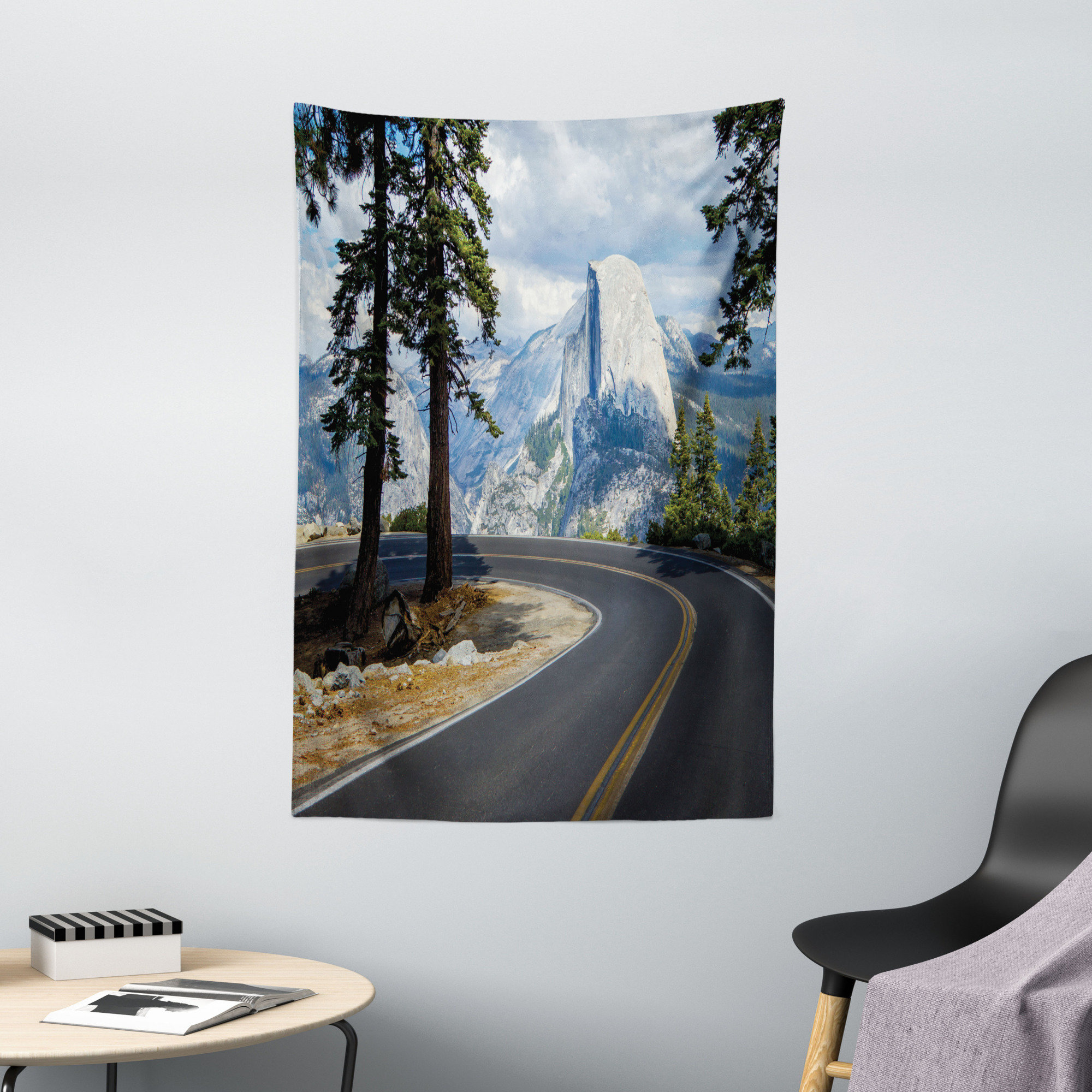 East Urban Home Polyester Autumn in Mountain Tapestry | Wayfair