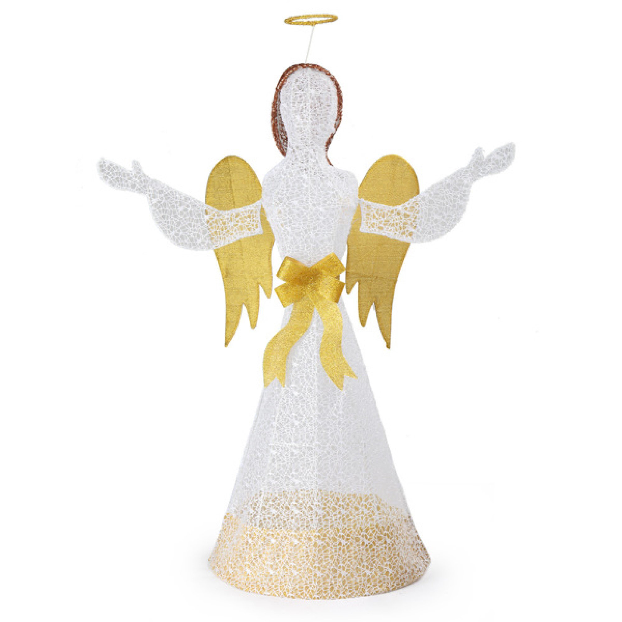 The Holiday Aisle® 4.5ft Lighted Christmas Angel Outdoor Decoration ...