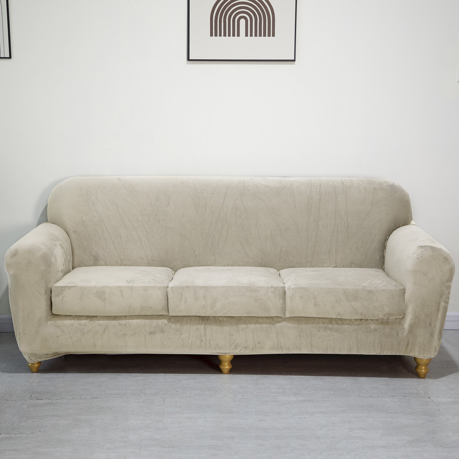 Canora Grey Box Cushion Sofa Slipcover | Wayfair