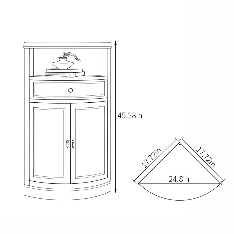 interanest Modern simple multi-functional corner cabinet | Wayfair