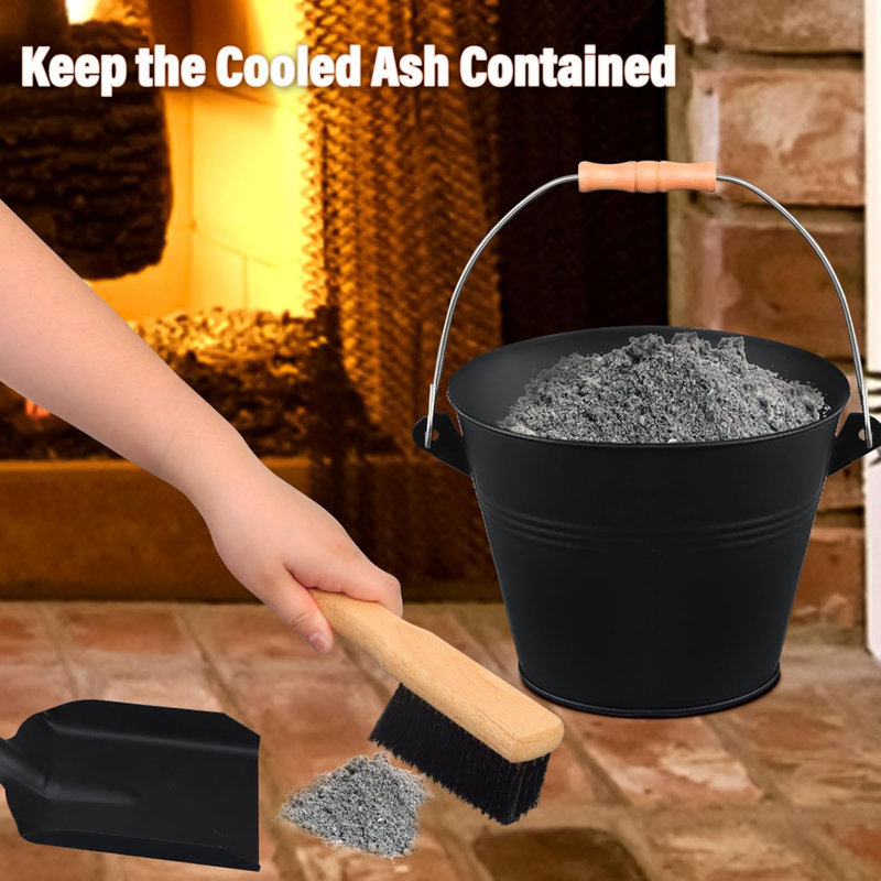 Gracie Oaks 1.5 Gallon Mini Ash Bucket | Wayfair