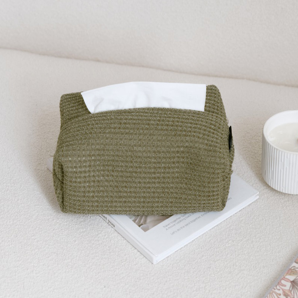 Latitude Run® Fabric Tissue Box Stylish Desktop Tissue Storage Box ...