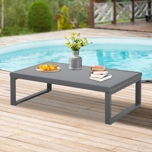 Black Patio Coffee Tables You'll Love | Wayfair