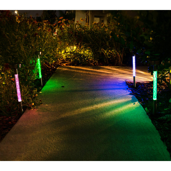 Morvat Solar Powered Battery Powered Integrated LED Pathway Light Pack ...