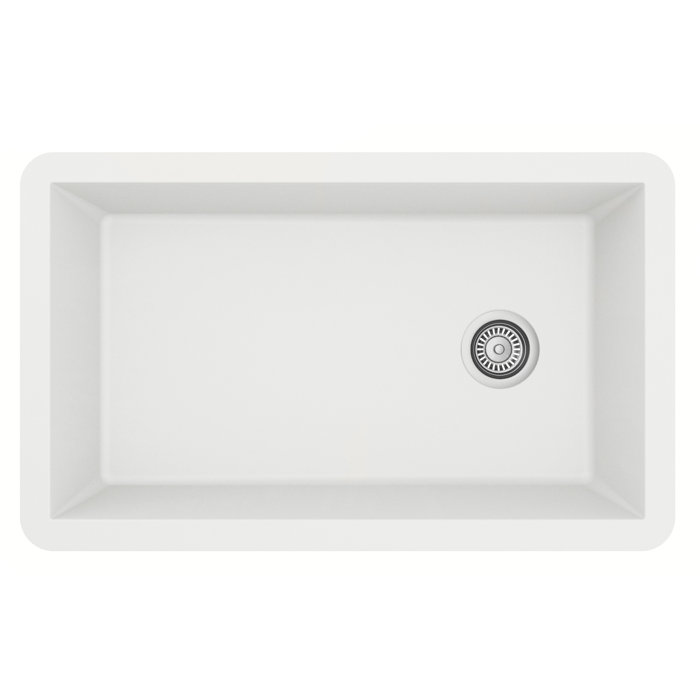 Karran Quartz 31-3/4'' X 19-1/4'' Single Bowl Undermount Kitchen Sink ...