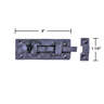 The Renovators Supply Inc. Black Wrought Iron Slide Bolt Rust Resistant ...