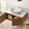 Ebern Designs 36" Bathroom Vanity Sink, Floating Plywood Storage ...