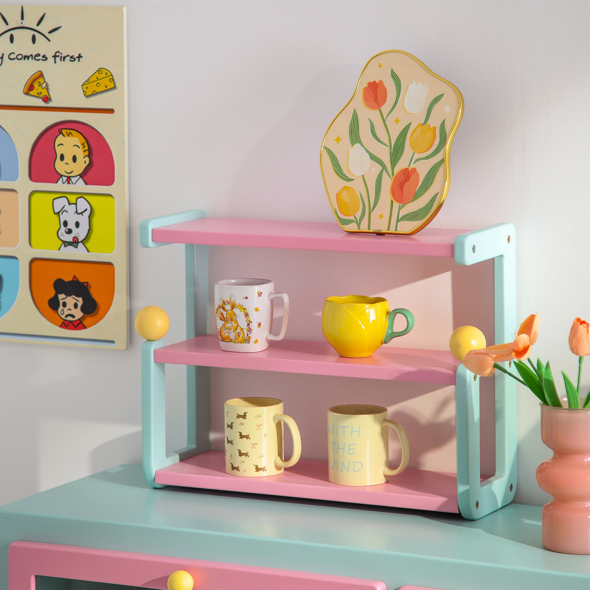 Isabelle & Max™ Dopamine Colour Creative Storage Cup Frame Skin Feeling ...