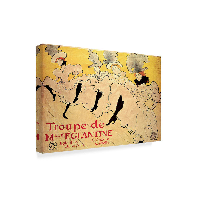 Vault W Artwork La Troupe De Mademoiselle Eglantine On Canvas by Henri ...