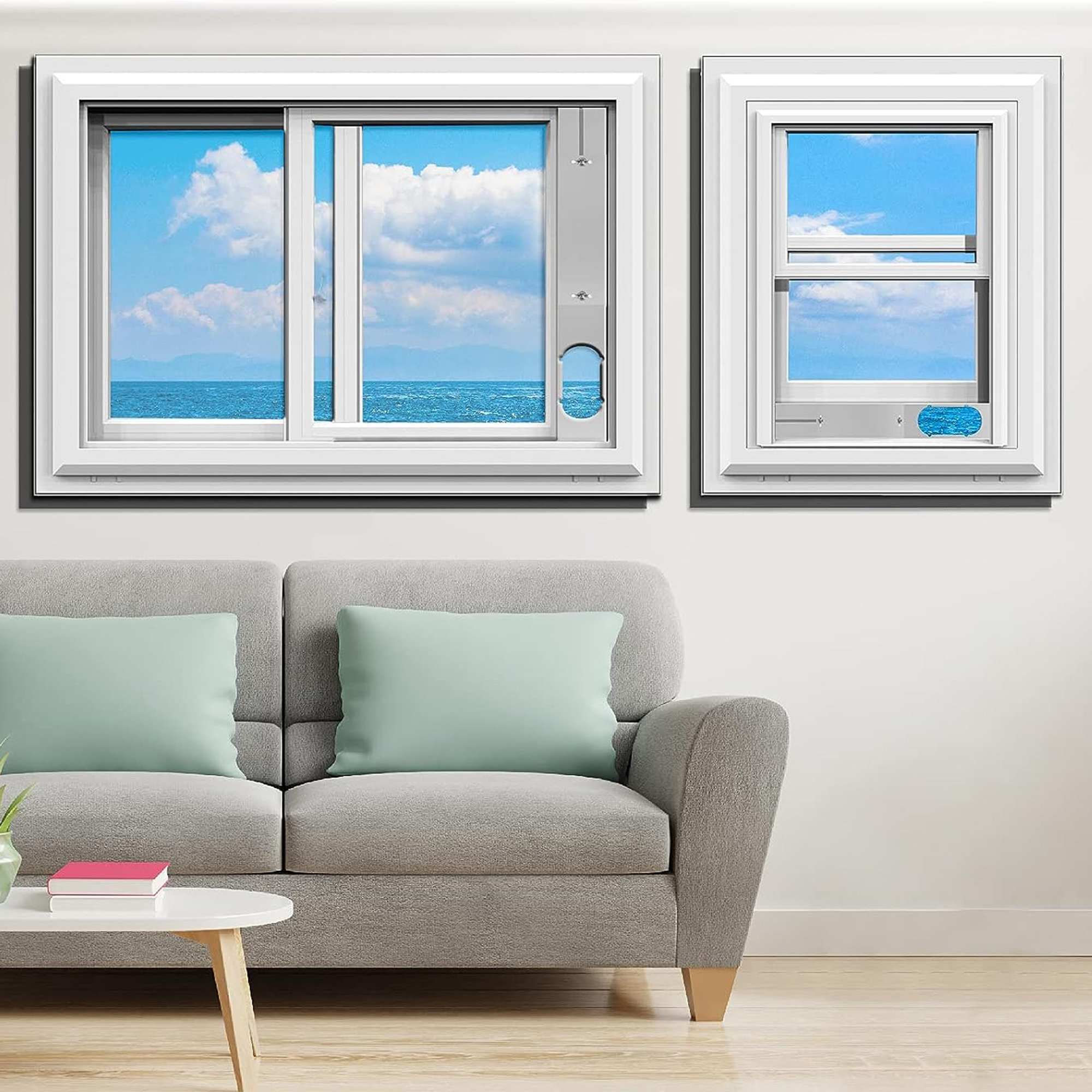 TURBRO Portable Air Conditioner Window Vent Kit, Adjustable Length ...