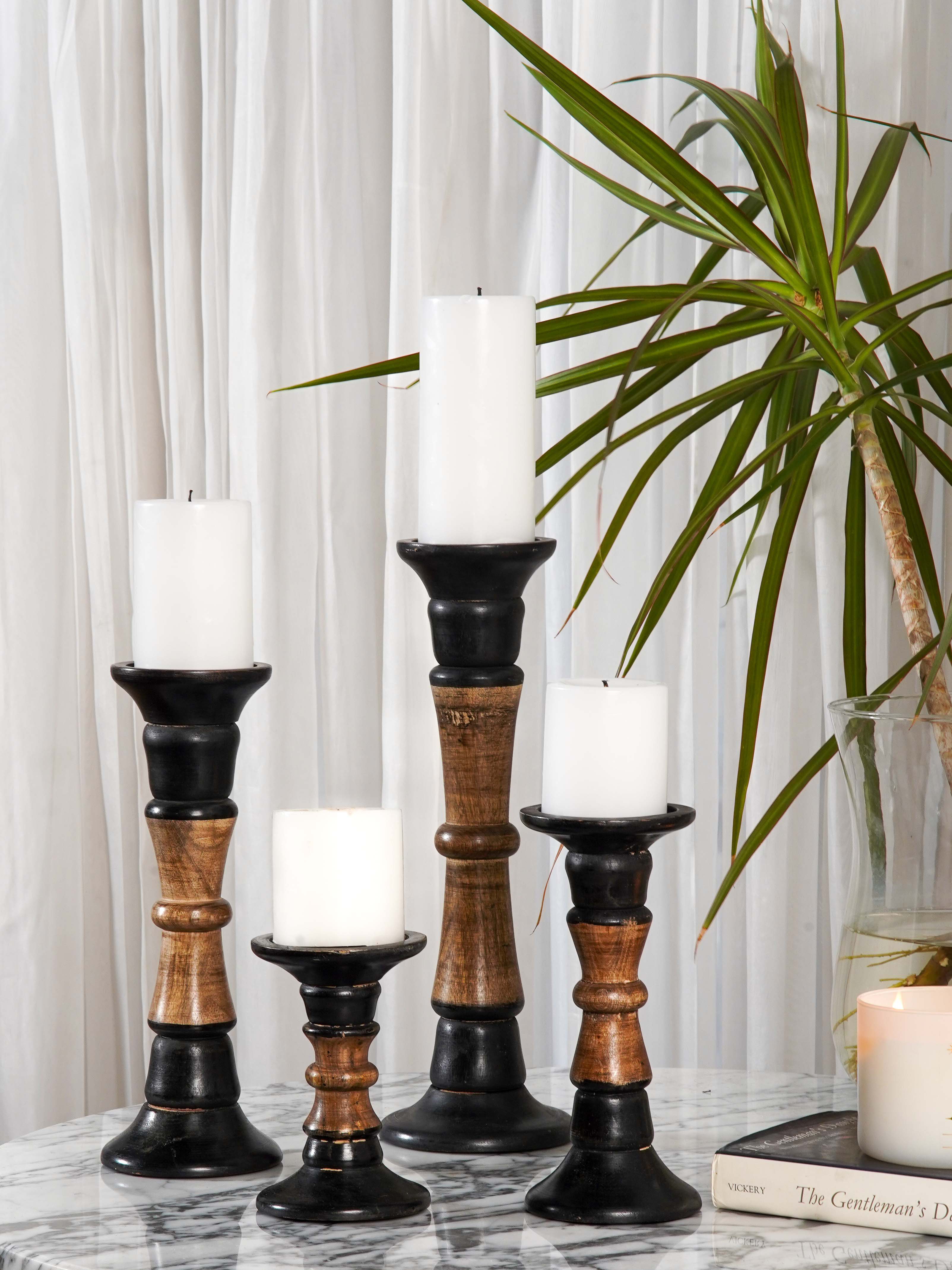 Darby Home Co 4 Piece Wood Tabletop Pillar Set - Wayfair Canada