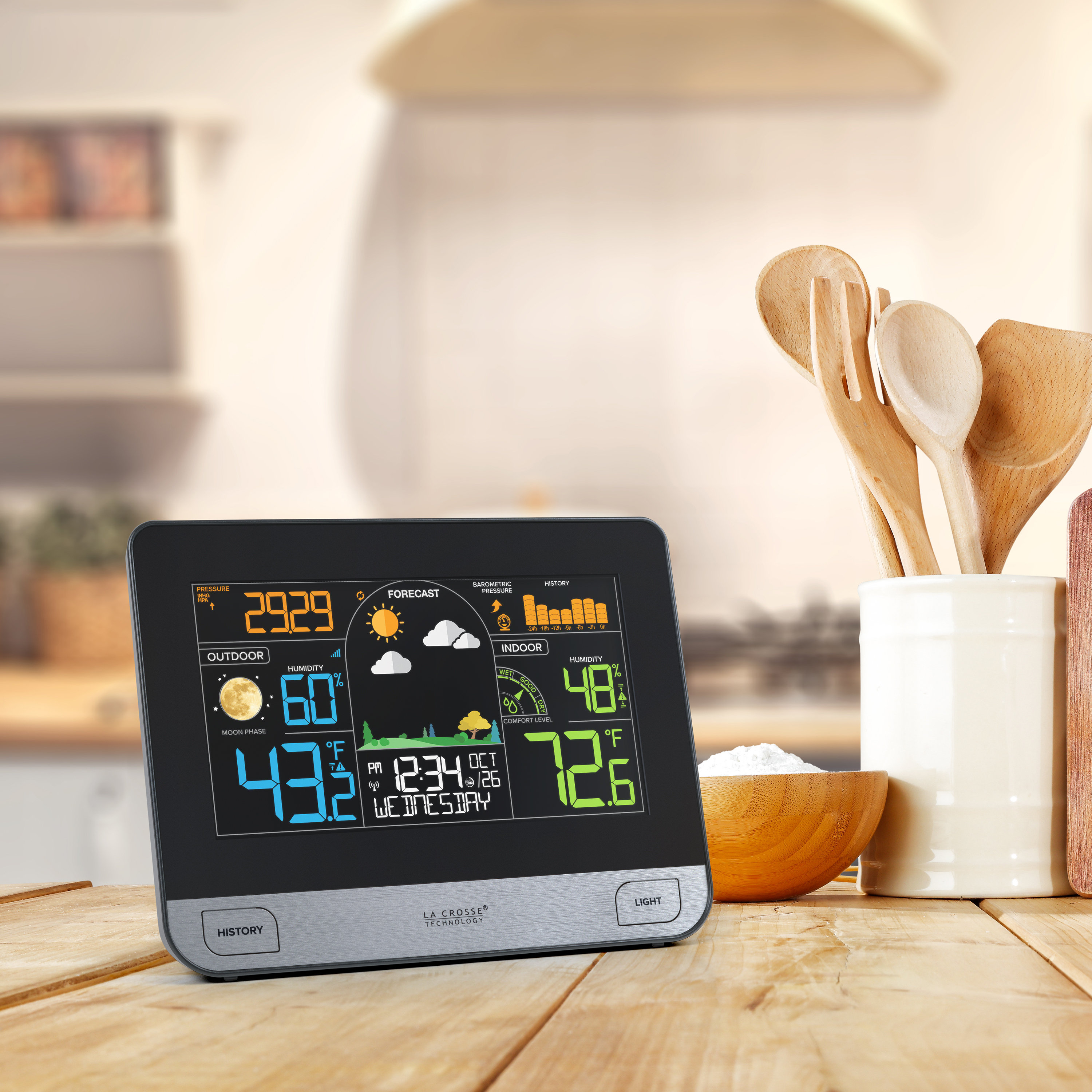 La Crosse Technology Wireless Weather Station with Atomic Time ...