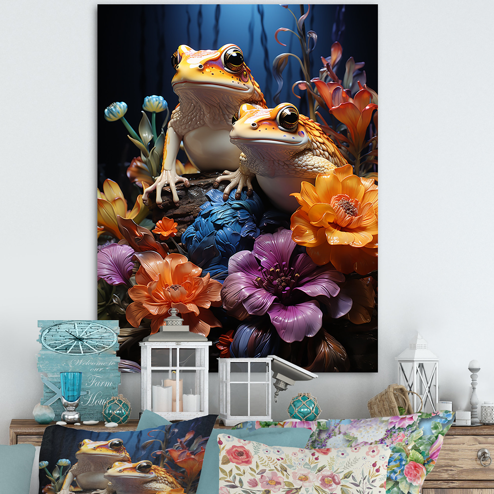 Winston Porter Fantasy Frog Kingdom I On Canvas Print | Wayfair
