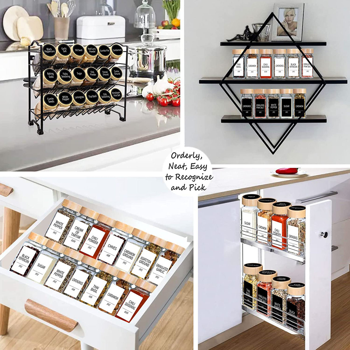 Prep & Savour Set of 48 Spice Jars | Wayfair