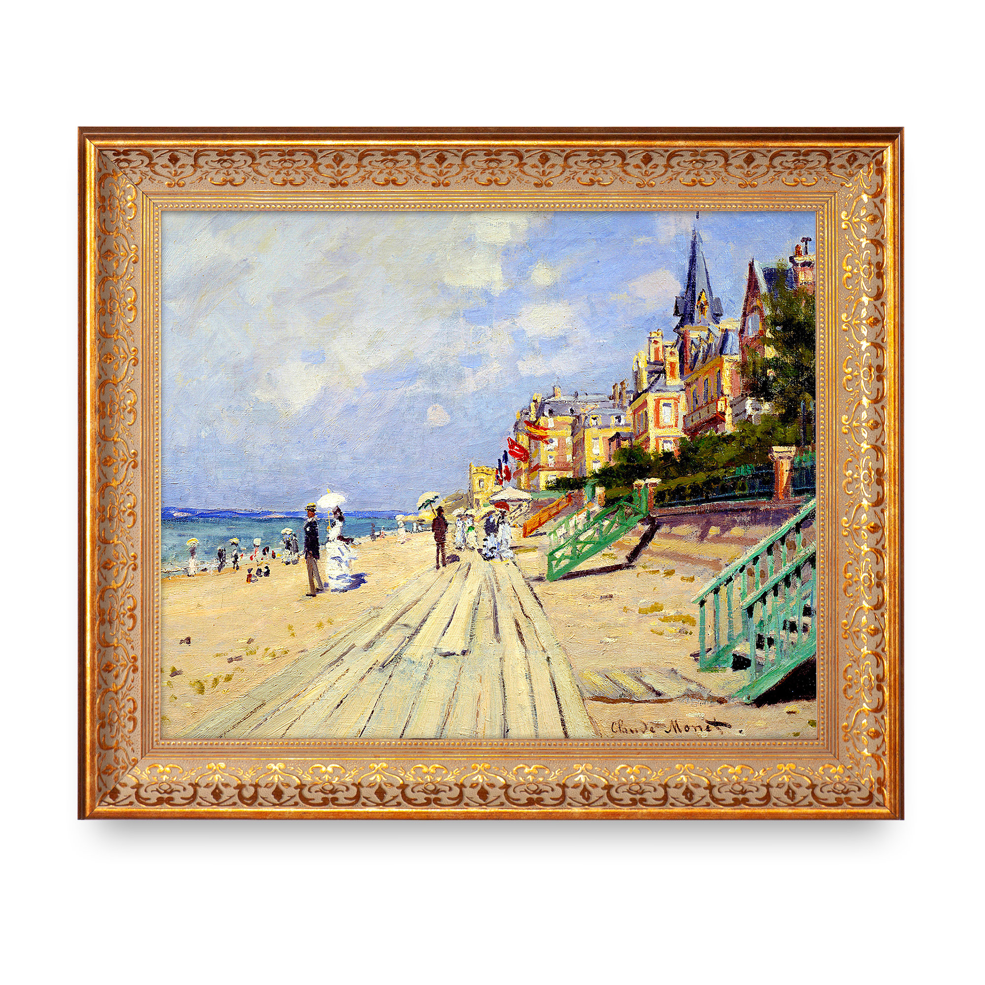 Vault W Artwork The Beach at Trouville by Claude Monet Framed Image ...