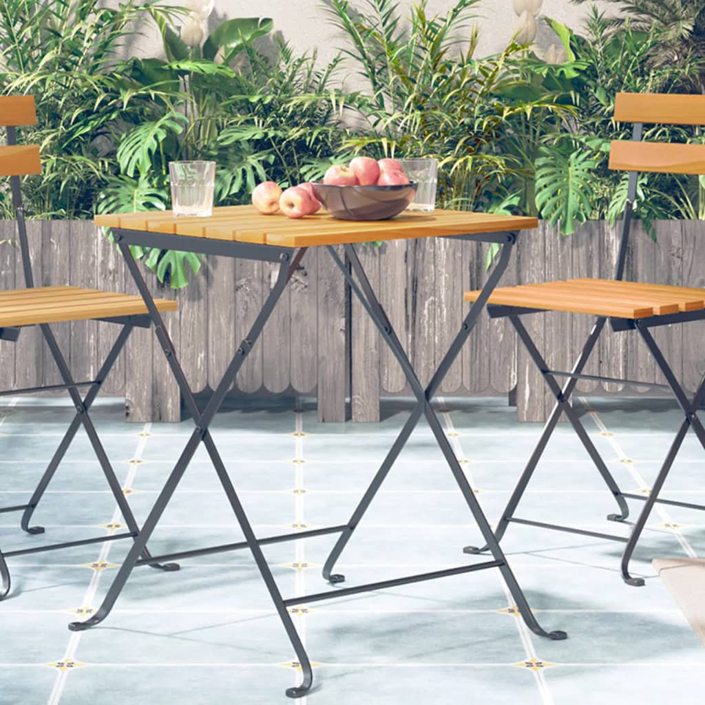 Latitude Run® Foldable Wooden Bistro Table & Reviews | Wayfair