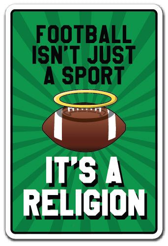 SignMission FOOTBALL ISNT JUST A SPORT Decal Sports Team Fan Football ...