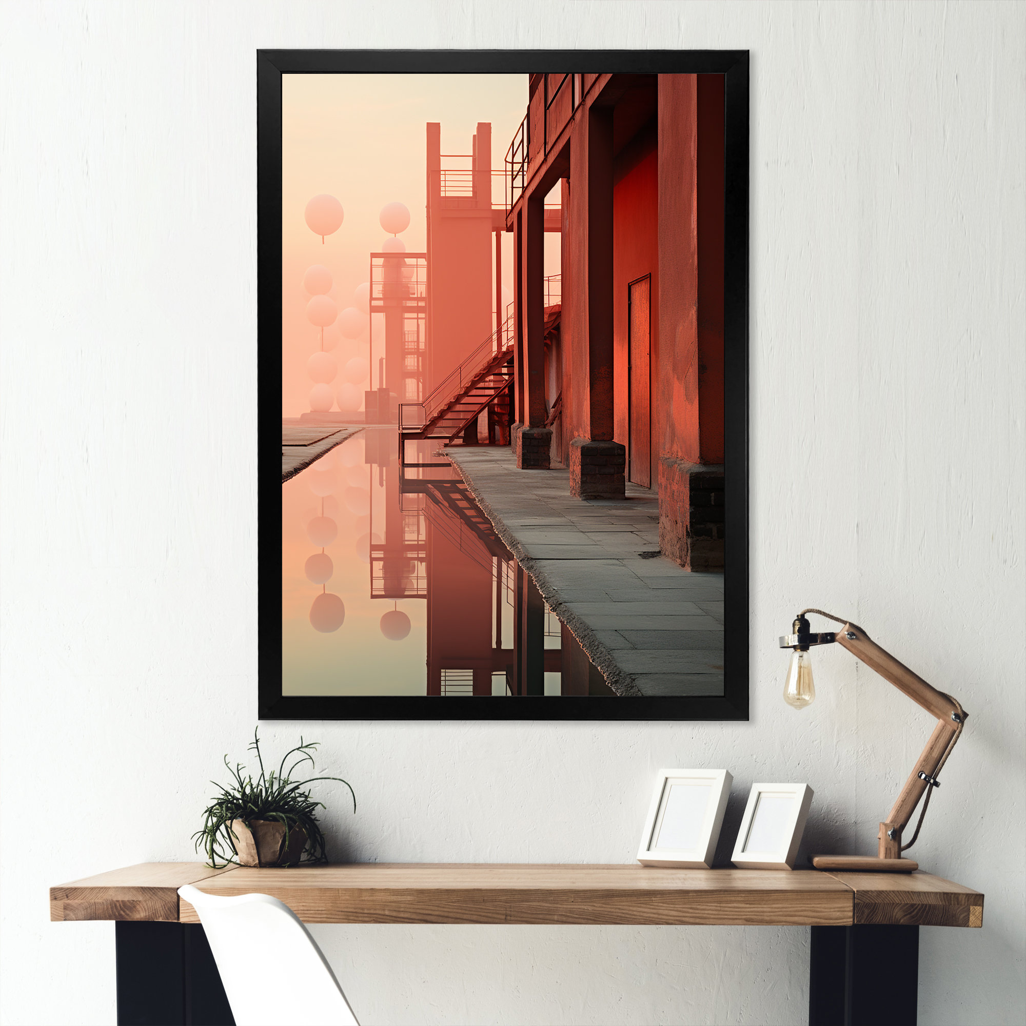 17 Stories Minimal Industrail Peach Projection - Buildings & Cityscapes ...