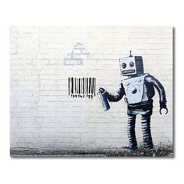 ModernMoments Leinwandbild „Banksy No.12“, Kunstdruck | Wayfair.de