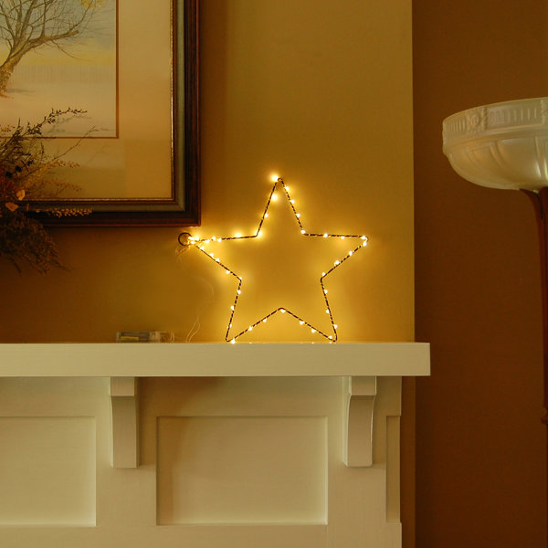 The Holiday Aisle® Battery Operated LED Lighted Metal Stars & Reviews ...