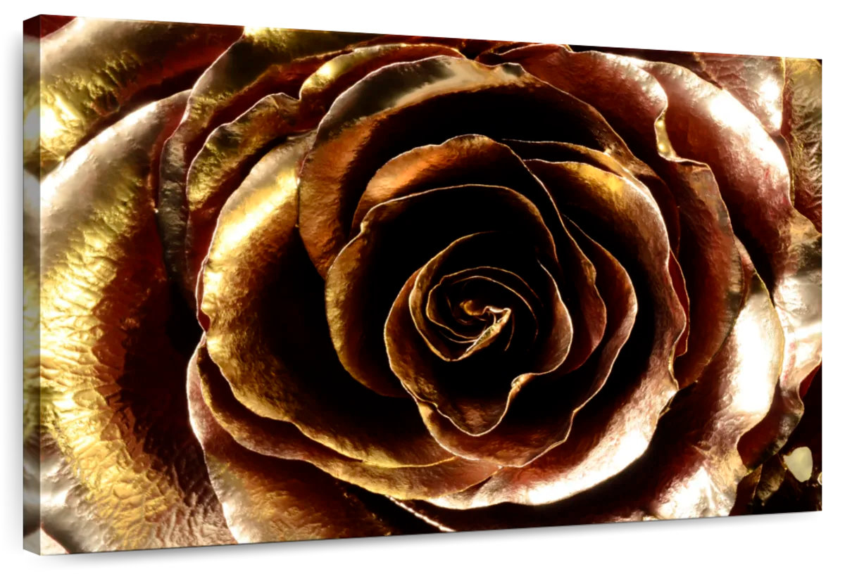 Lark Manor™ Harnek Gold Painted Rose | Wayfair