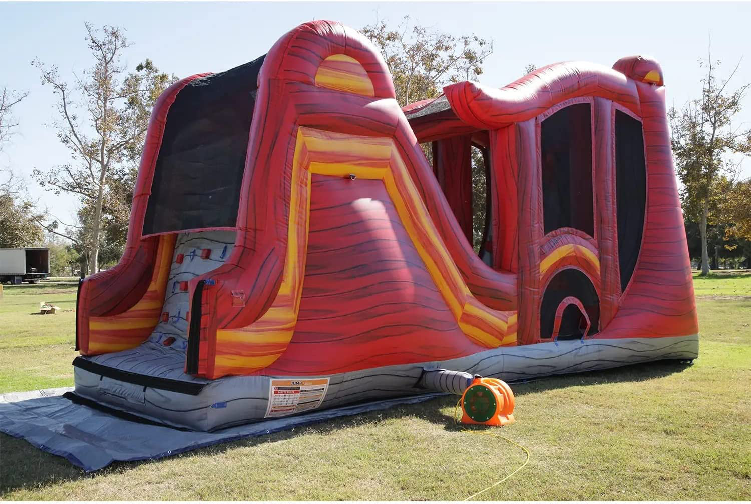 JumpOrange Shadow Obstacle Course Bounce House for Kids and Adults ...