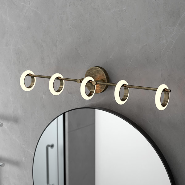 Ivy Bronx Calvillo 5 - Light Dimmable LED Vanity Light & Reviews | Wayfair