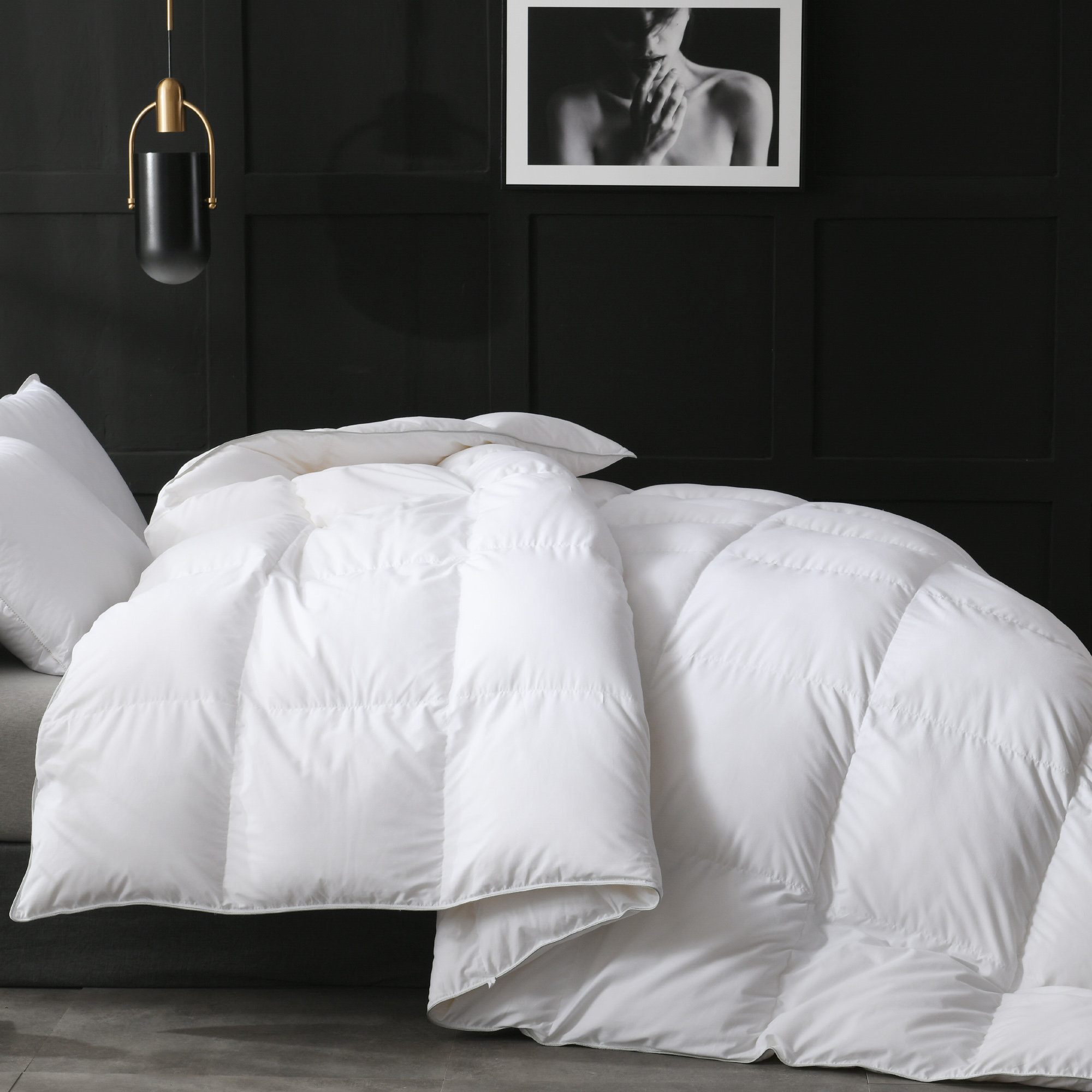 DOMDEC Winter Warmth White Down Duvet Corner Tabs-Baffle Box Design ...