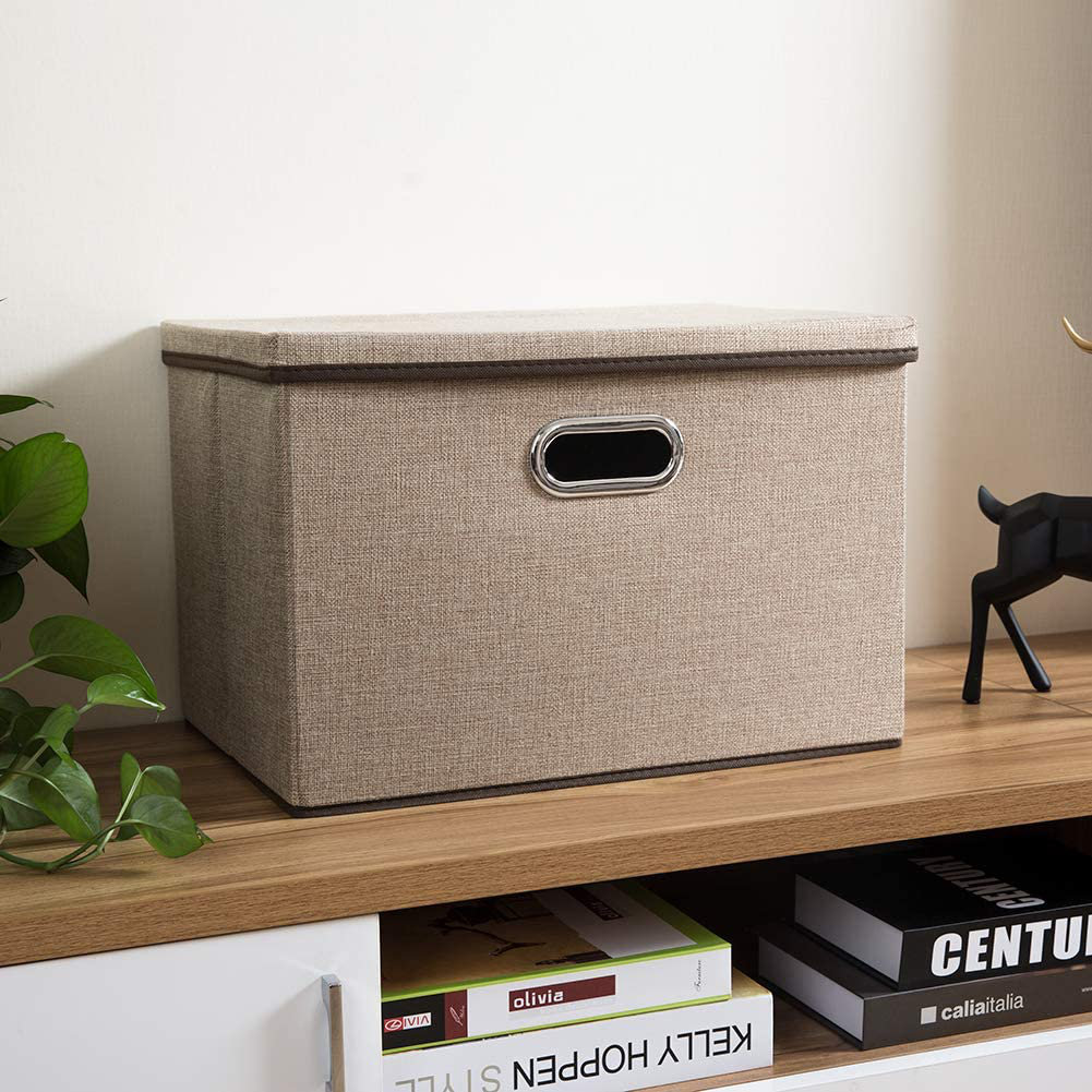 Ebern Designs Large Foldable Fabric Box | Wayfair