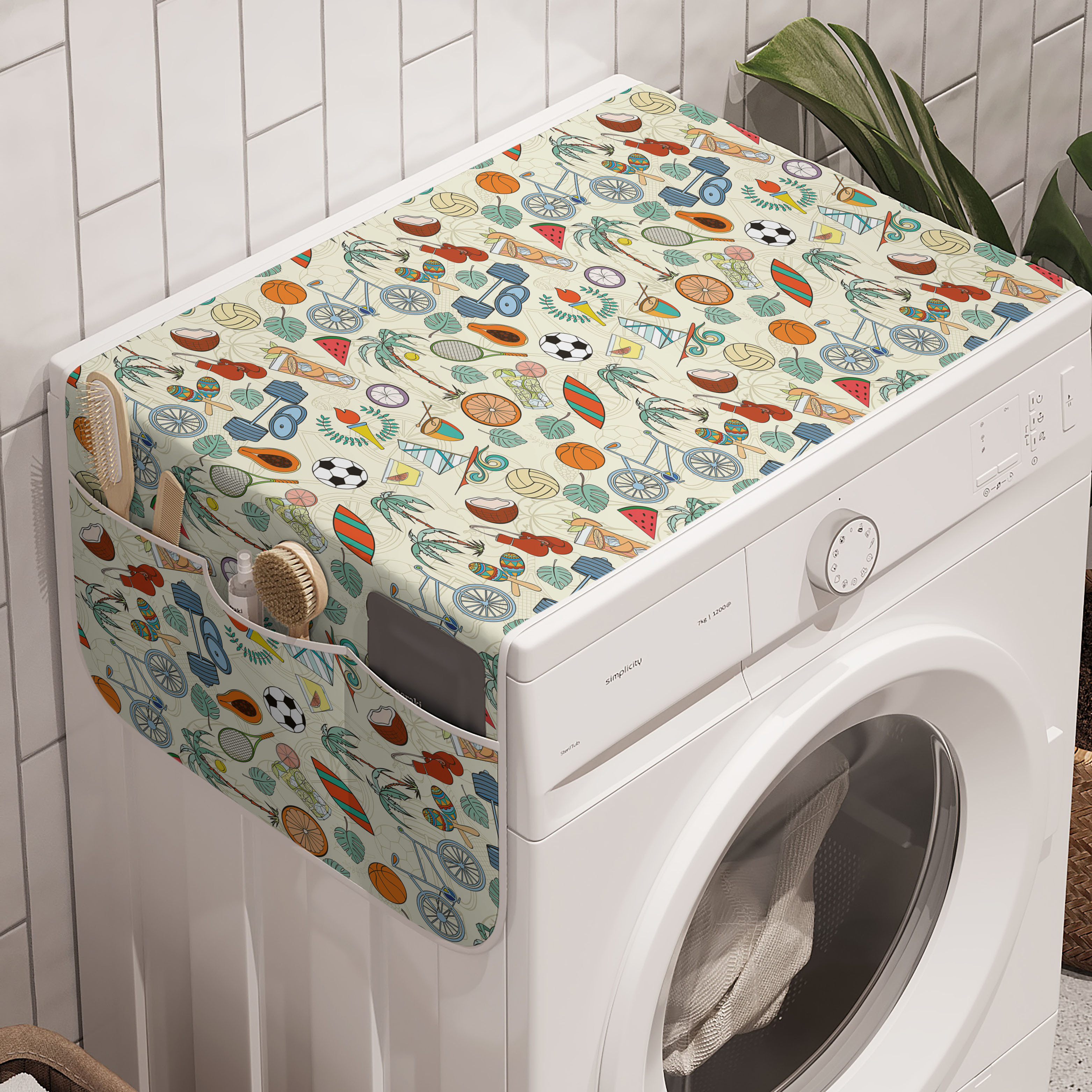 East Urban Home Sport Washing Machine Organizer Pack Of 2 47" X 18.5 ...