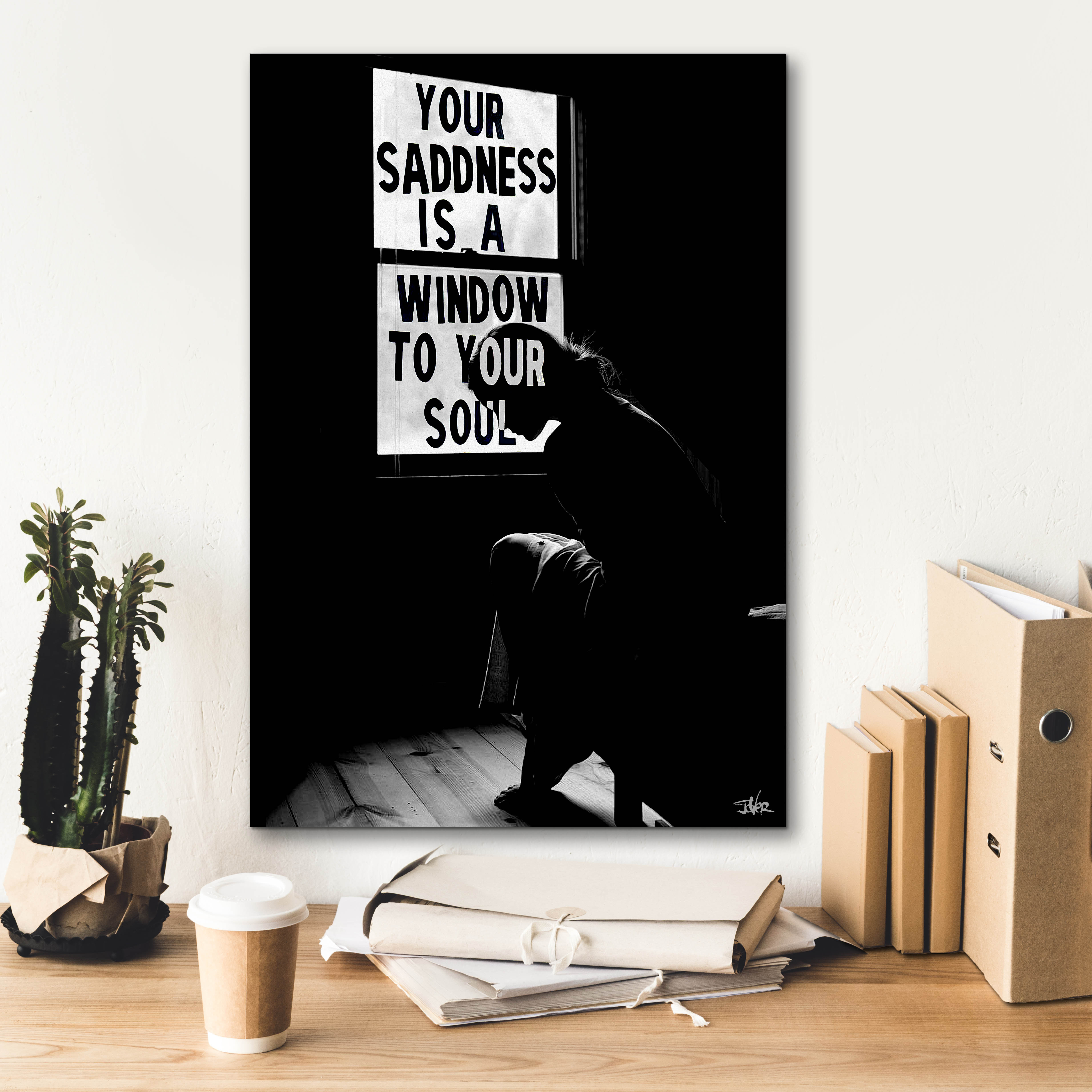 Ebern Designs 'Sad Soul' by Loui Jover Canvas Wall Art | Wayfair