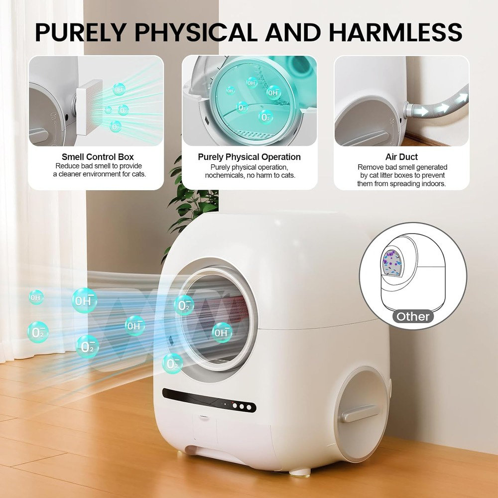 Cozy Oasis Smart Automatic Cat Litter Box | Wayfair
