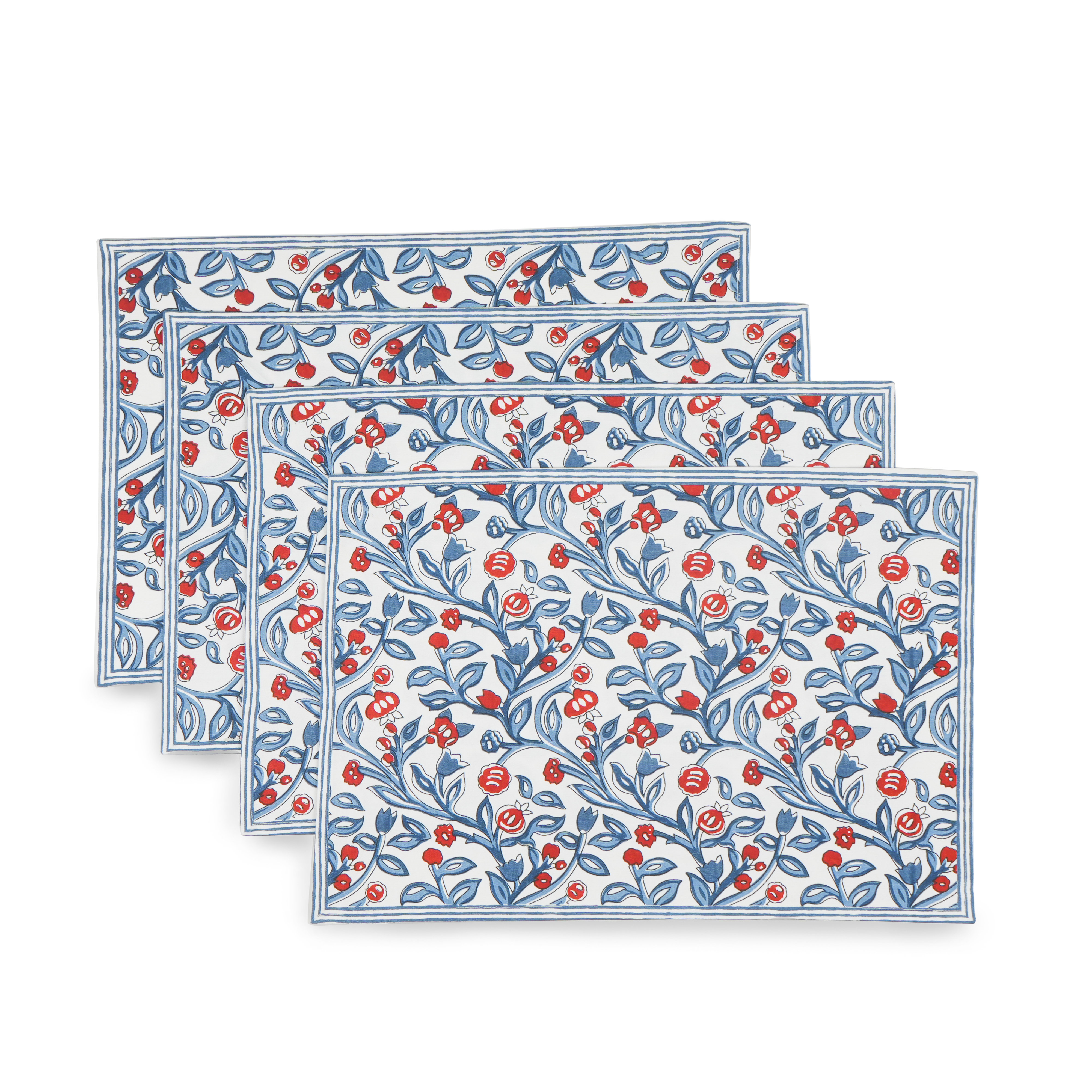Ophelia & Co. Chic Contrast Block Print Cotton Placemats | Wayfair