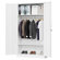 Latitude Run® 36 Inch Wide Metal Wardrobe Cabinets Storage Cabinets ...