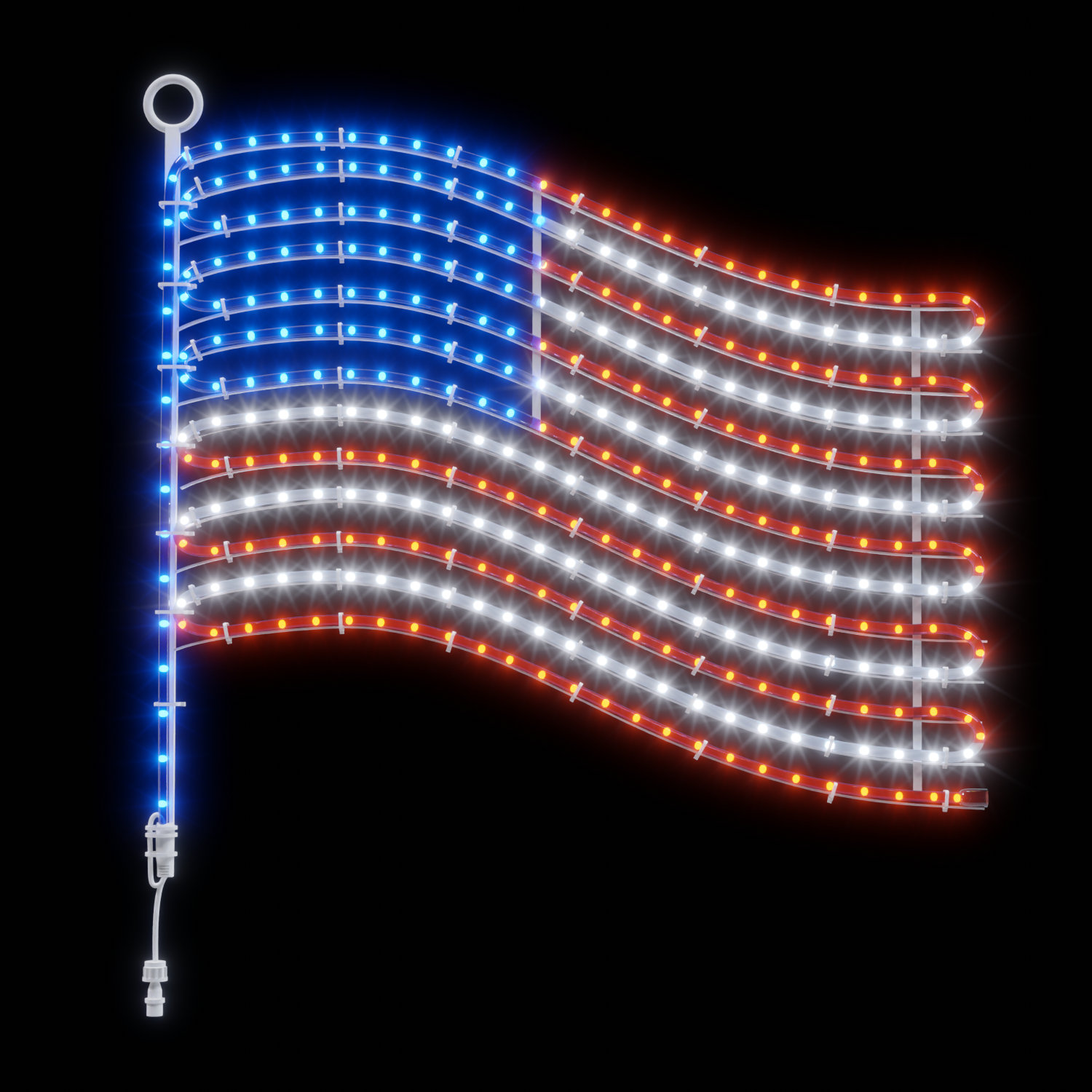 Beatihome 24" X 21'' American Flag Led Lights Silhouette Lights Large ...