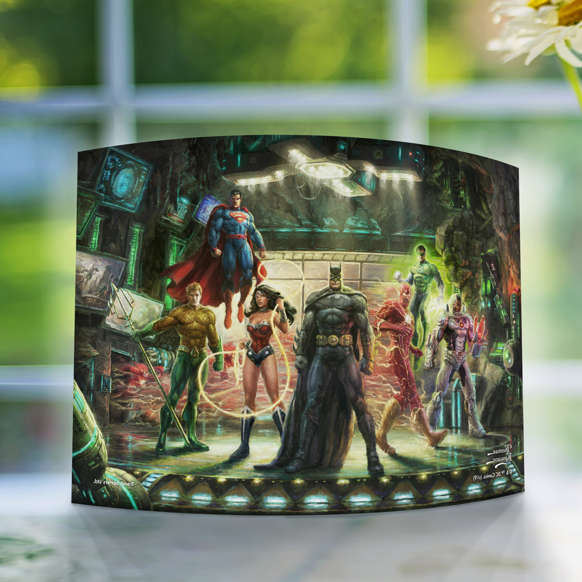 Trend Setters Thomas Kinkade Studios Dc Comics the Justice League Curved Acrylic Print - Wayfair ...