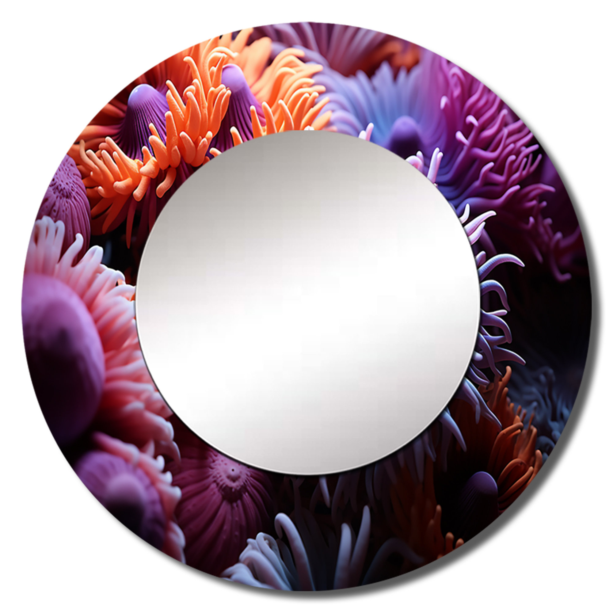 Design Art Purple Coral Marine Animals Harmony - Marine Animals ...