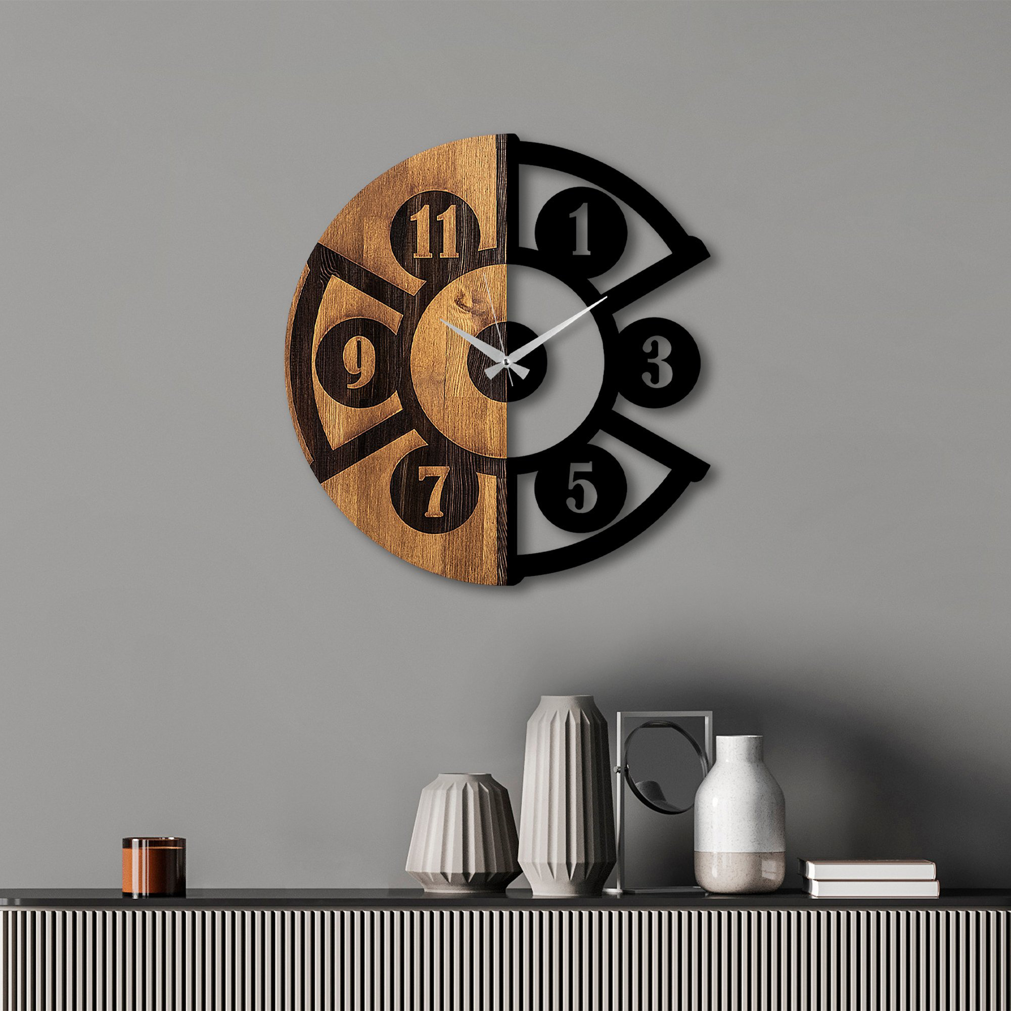 Ivy Bronx Decorative Wooden Wall Clock - Wayfair Canada